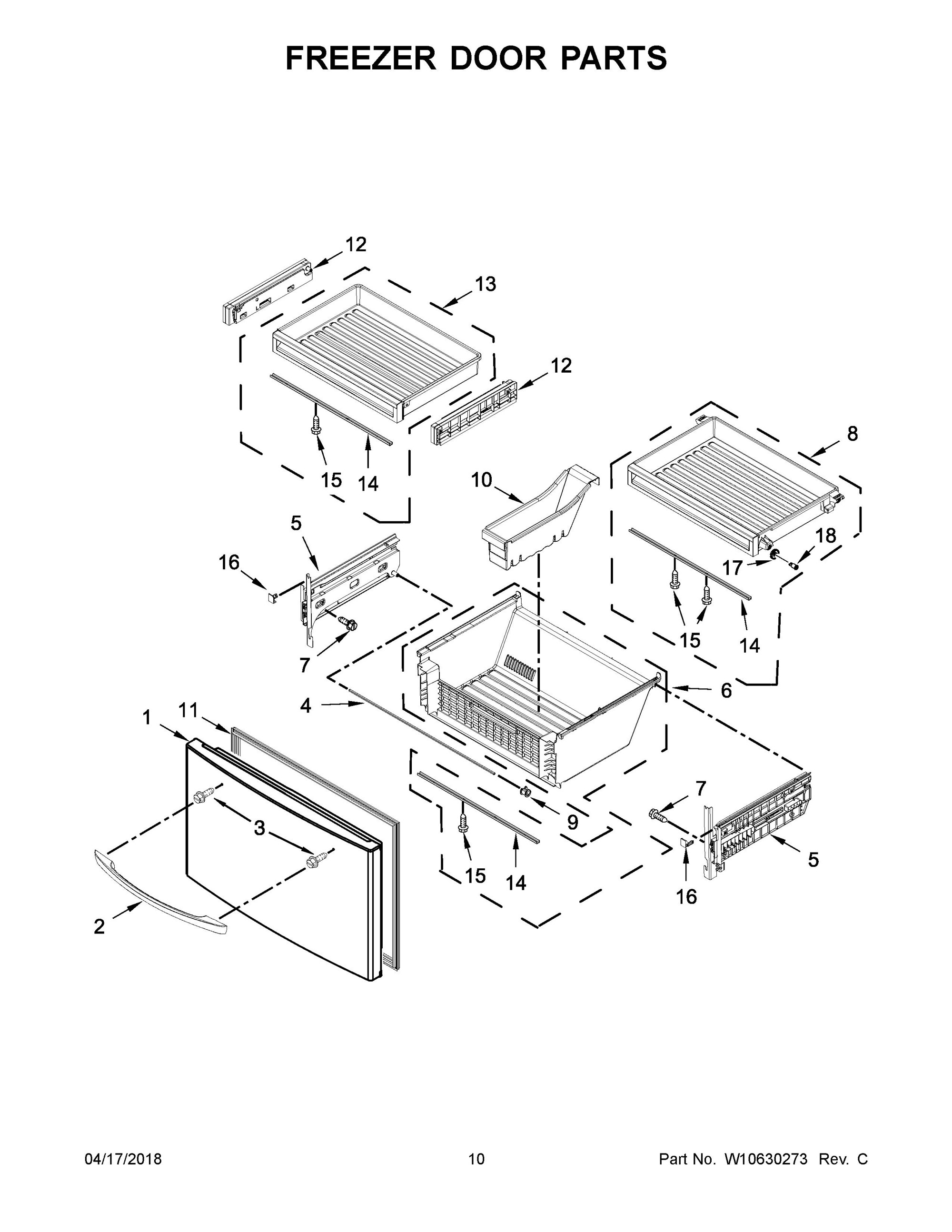 KFIS29PBMS02 | Freezer Door Parts | Refrigerator | French Door ...